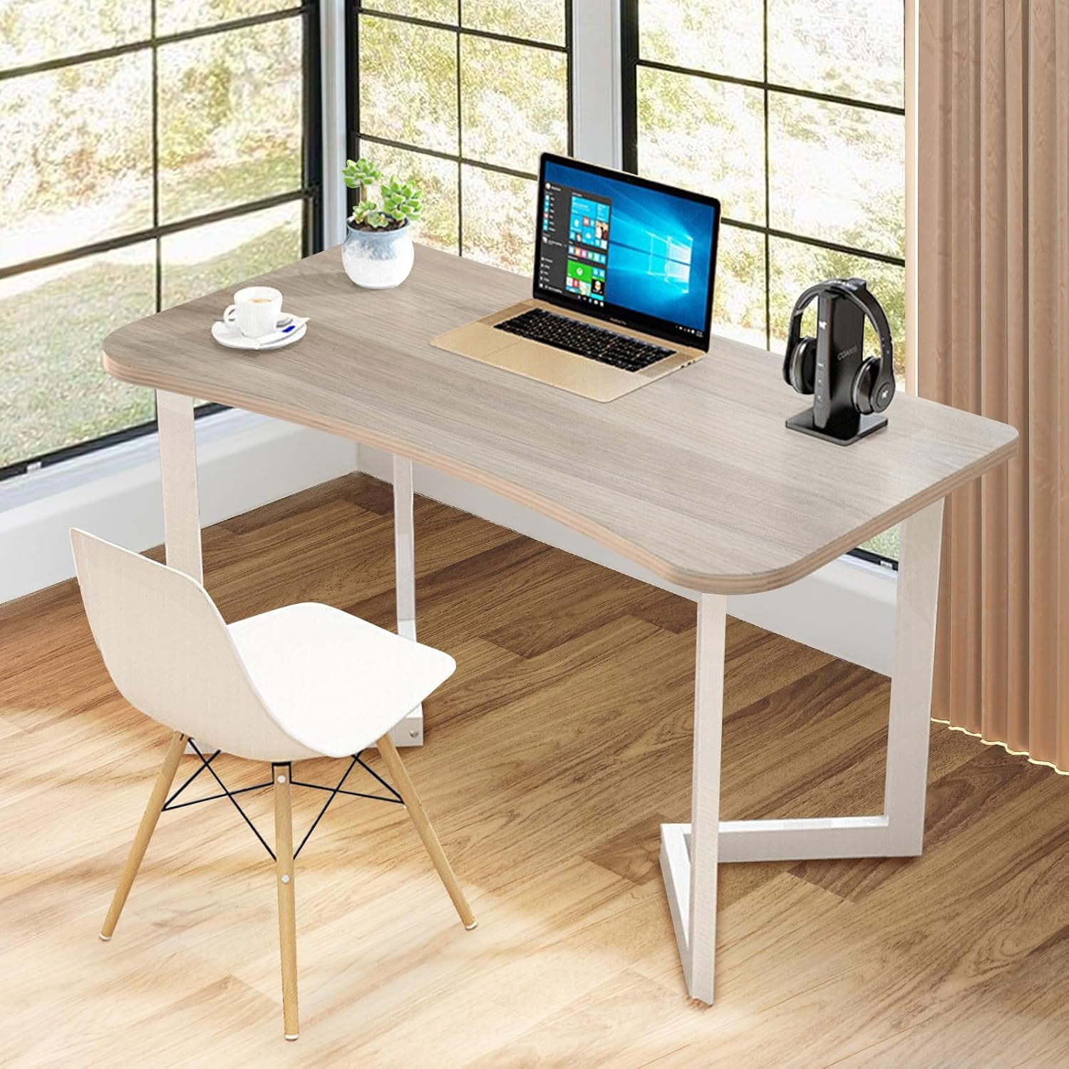 Computer Desk Home Office Writing Study Desk Modern Simple Style Laptop ...