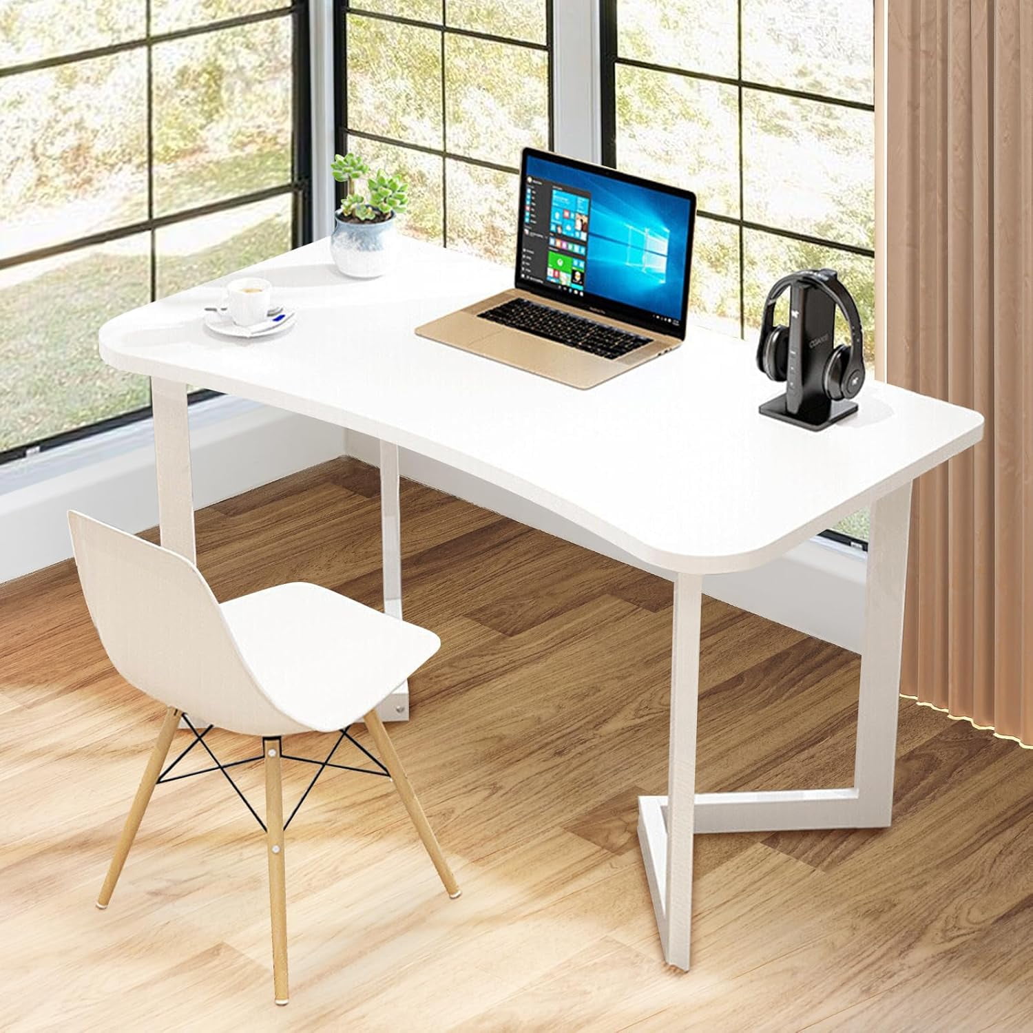 Computer Desk Home Office Writing Study Desk Modern Simple Style Laptop ...