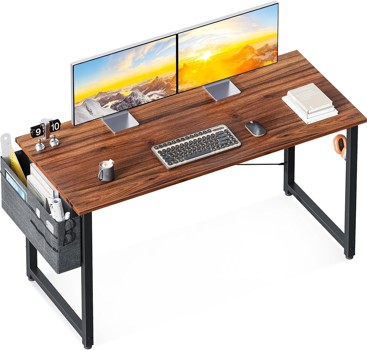 Computer Desk Large Office Desk, 48 Inch Writing Desk with Storage ...