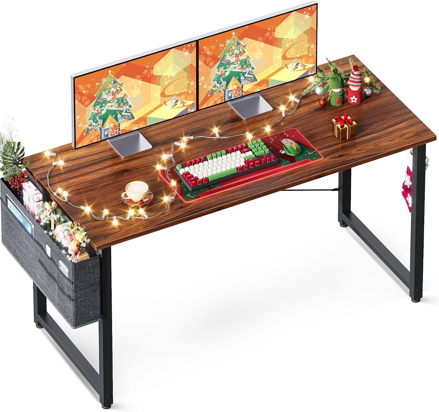 Computer Desk Large Office Desk, 48 Inch Writing Desk with Storage ...