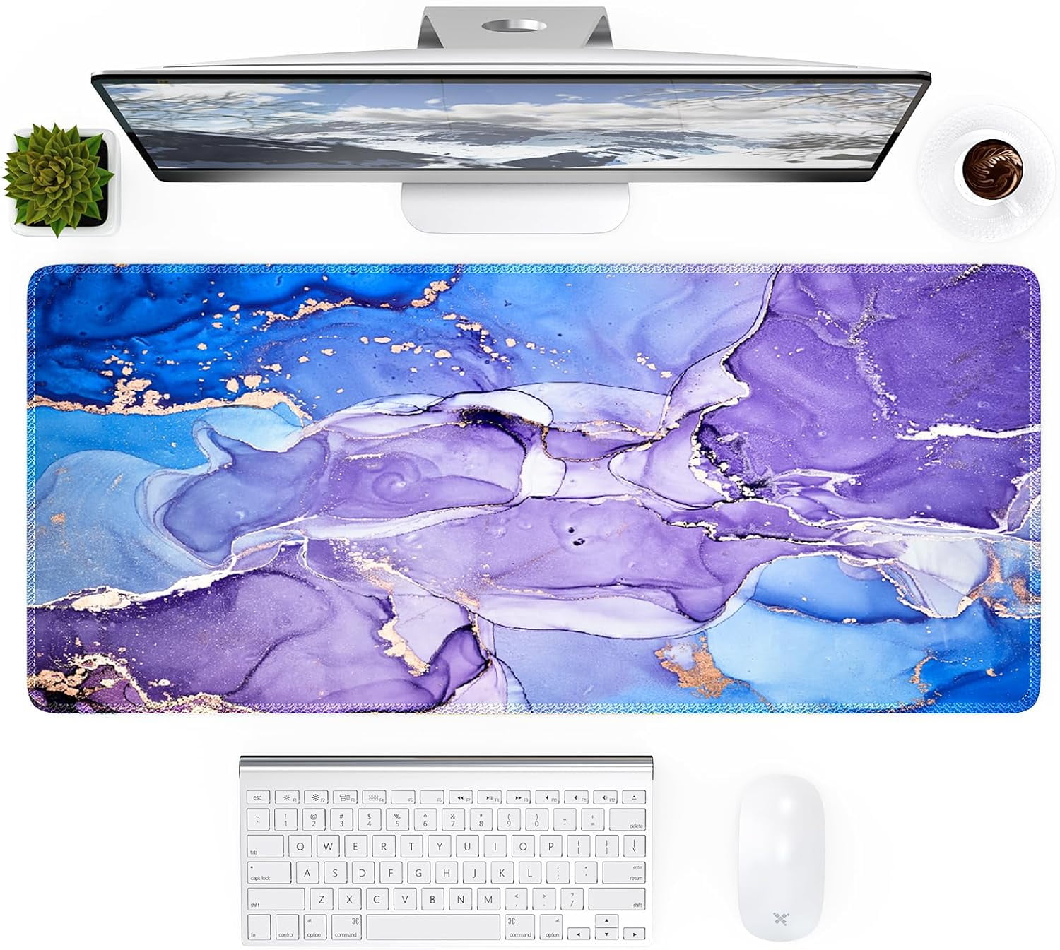 Computer Desk Mat, Desk Pad Mat, Large Mouse Pad for Desk with Non-Slip ...