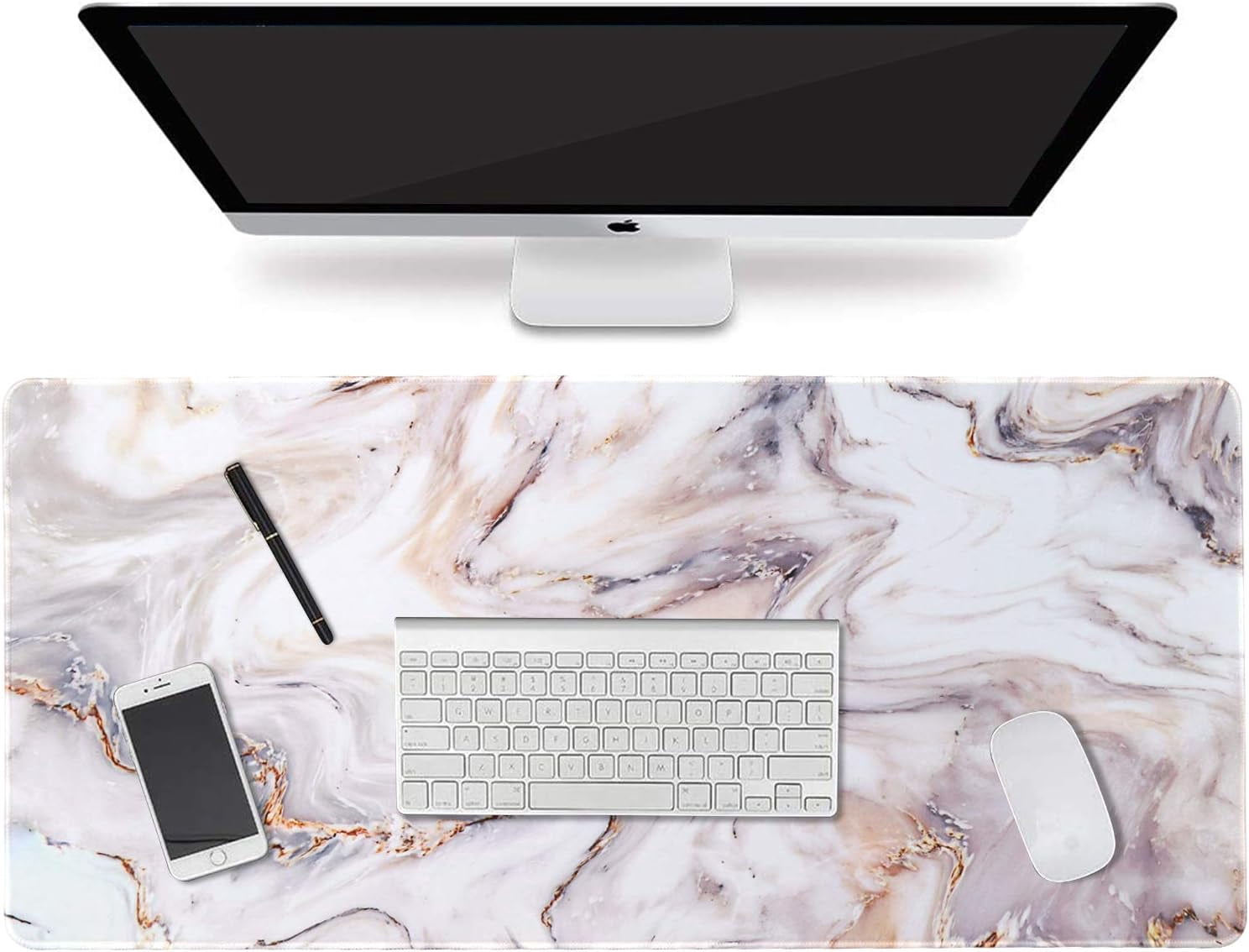 Computer Desk Mat, XL Desk Pad Mat Full, Gaming Large Mouse Pad for ...