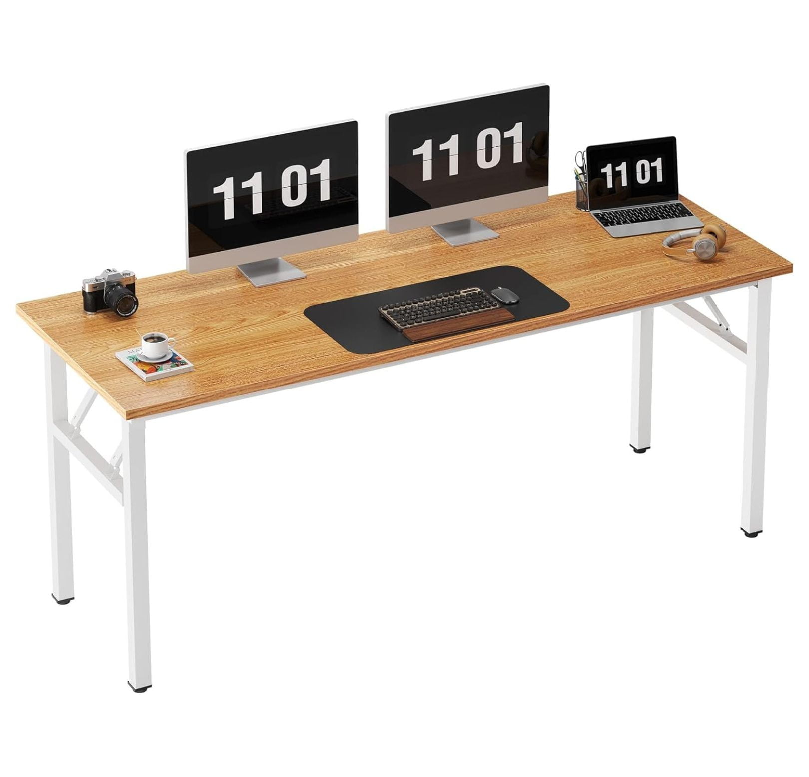 Computer Desk Office Desk 62 inches Folding Table with BIFMA ...