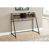 Computer Desk - Small Hutch / 2 Storage Cubbies / 1 Shelf - 48"L ...