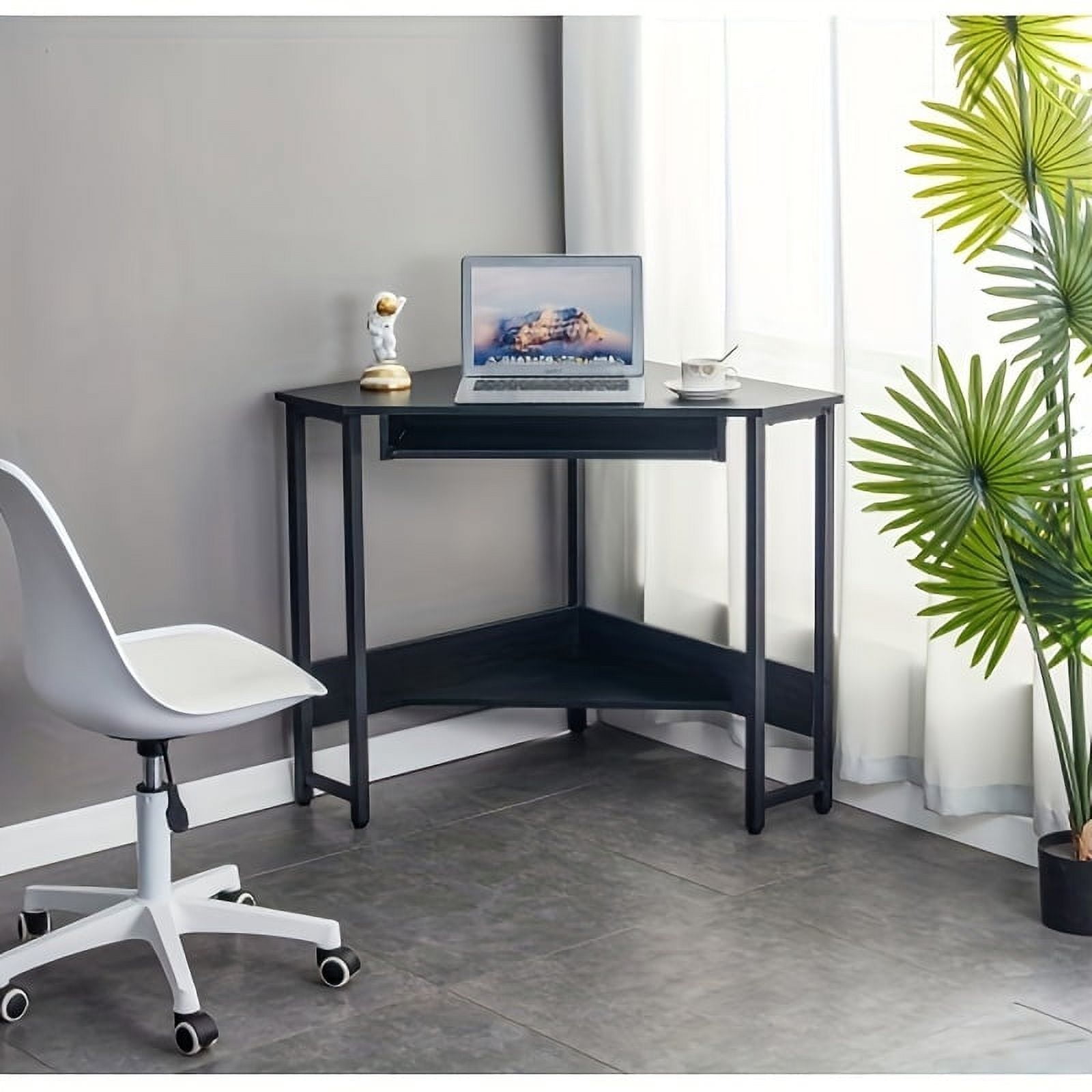 Computer Desk Triangle Home Office desks, Corner Desk with Smooth ...