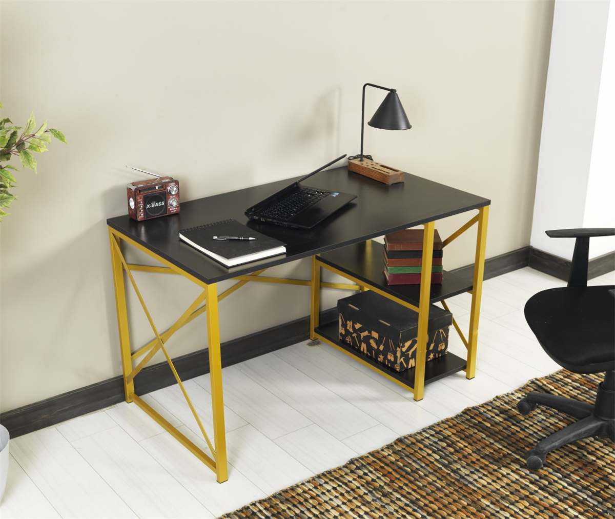 Computer Desk, Work Table Writing Desk Gaming Table Workstation with 47 ...