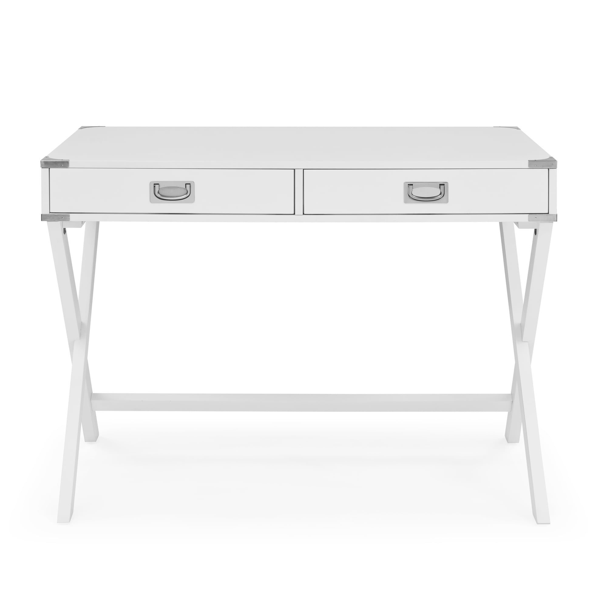 Computer Desk with Drawers, 42 inch Home Office Desk with Solid Wood ...