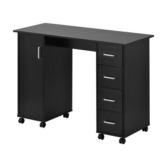 Computer Desk with Drawers Multifunctional Furniture Wooden Home Office ...