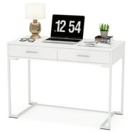 HomCom Farm Style Home Office Computer Desk with 2 Drawers, 2 Cabinets ...