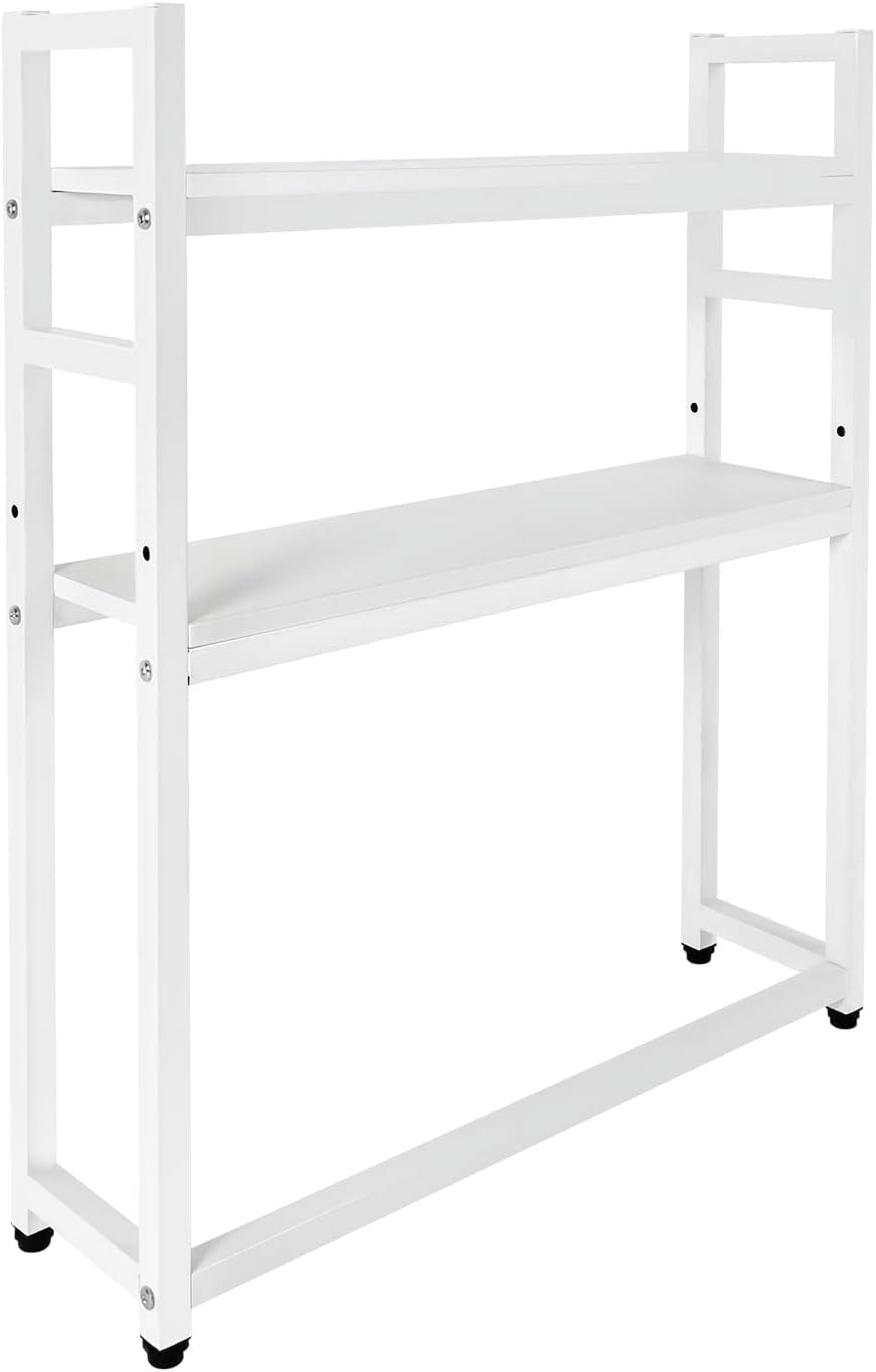 Computer Desktop Bookcase, 2-Tier Multipurpose Countertop Display Shelf ...