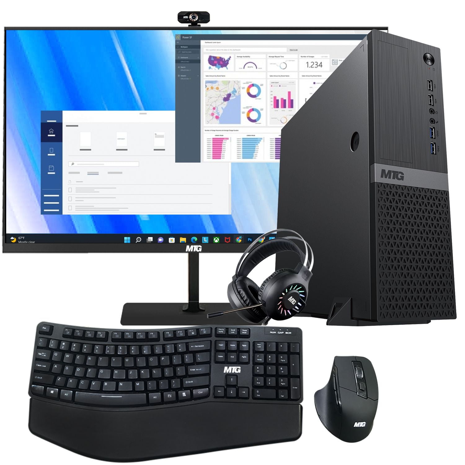 Computer Desktop PC MTG Aurora - Intel Core i5 8th Gen, 8GB Ram DDR4 ...
