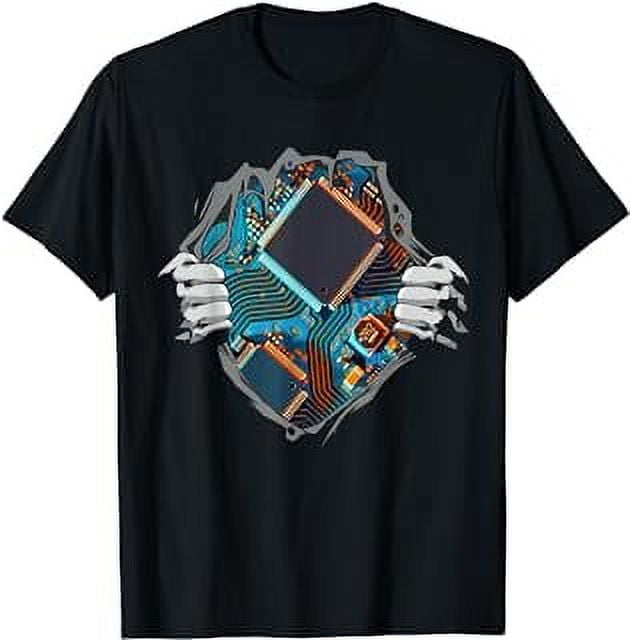 Computer Engineer Hardware eng CPU Chip Circuit Motherboard T-Shirt ...