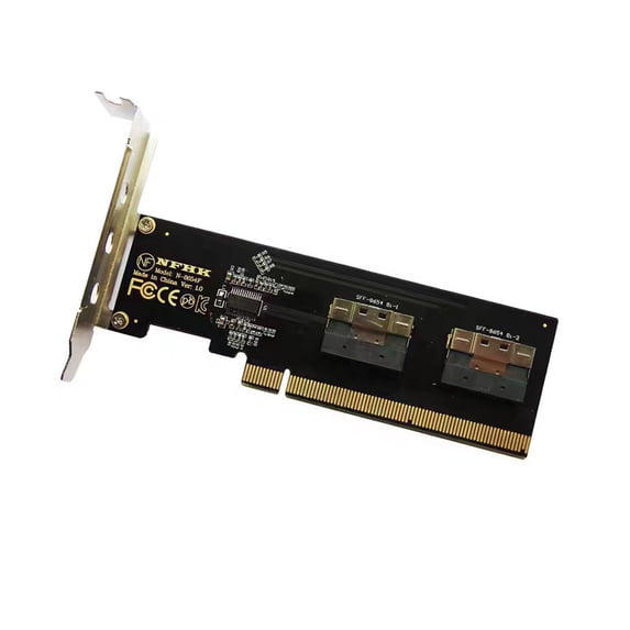 Computer Expansion Half Height PCIe x16 to SFF8654 4i 8i Adapter Card ...