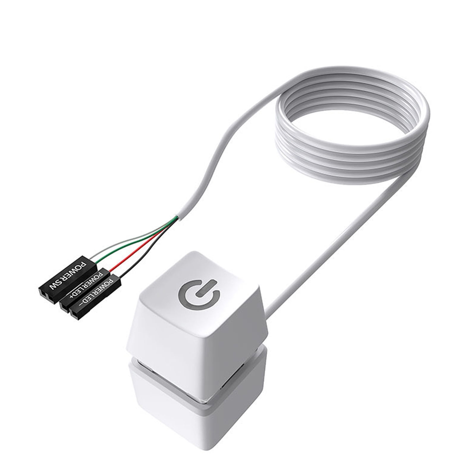 Computer External Power Button Colorful LED Lights Computer Desktop ...