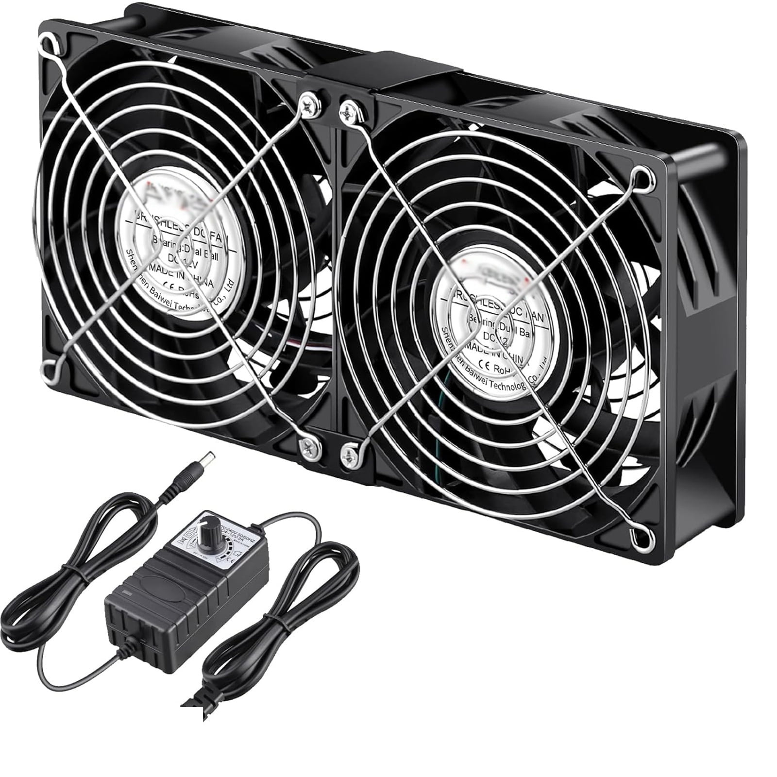 Computer Fan Powerful Big Airflow Variable Speed For CPU Mining Rig ...
