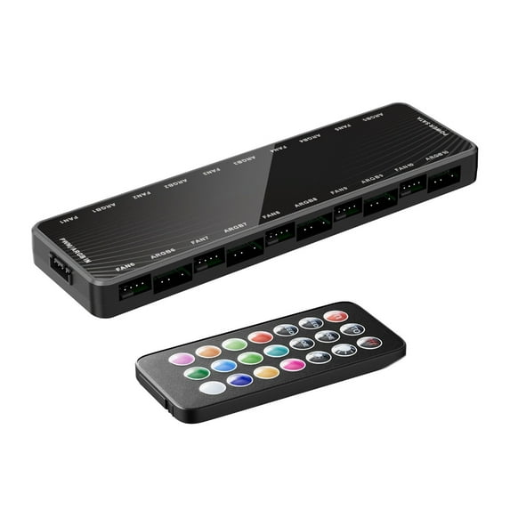 Computer Fan Splitter Hub, 10 Way ARGB & PWM Connectors, Thermals ...