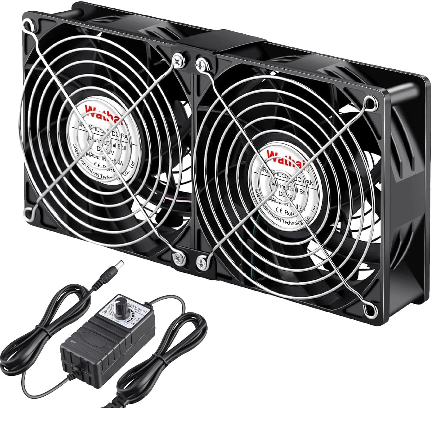 Computer Fan with AC , Powerful Big Airflow Variable Speed for CPU ...