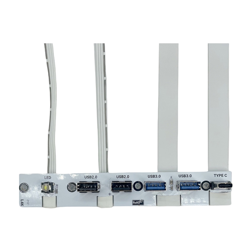 Computer Front IO Expansion Bracket 5 USB Port 20G Type C LED Control ...