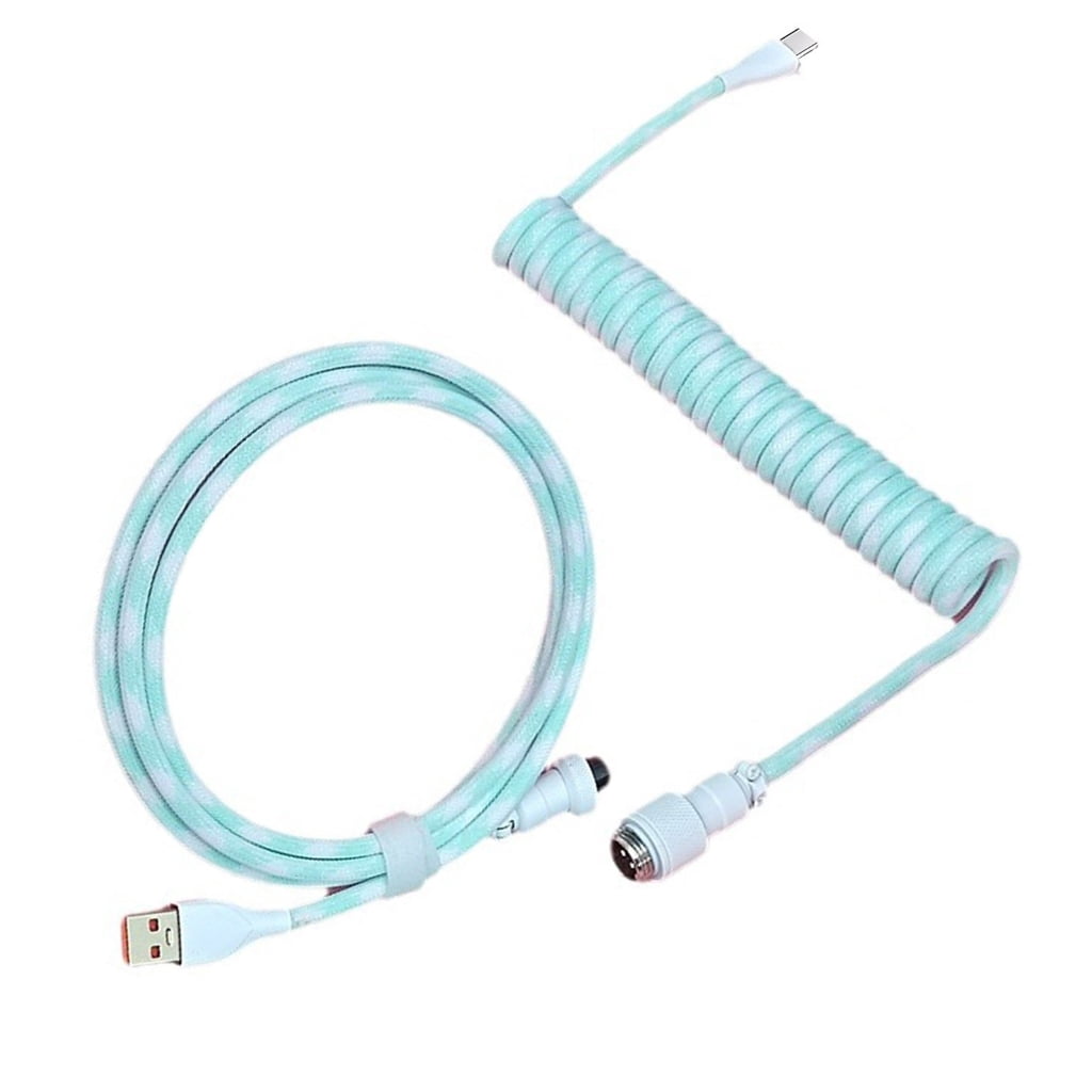 Computer Game Keyboards Cable, Coiled Aviation Cable for Mechanical ...