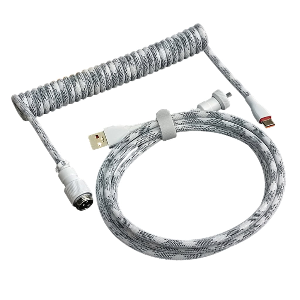 Computer Game Keyboards Cable, Coiled Aviation Cable for Mechanical ...
