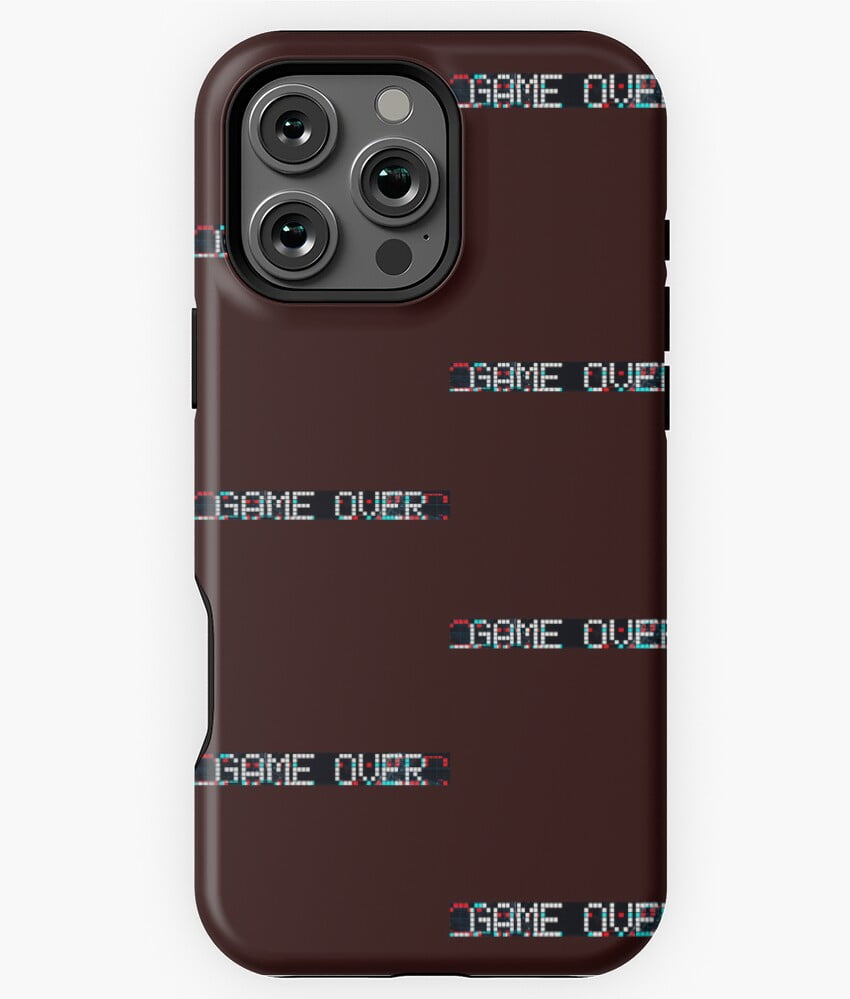 Computer Game is Over Funny Gaming Phone Case for iPhone 16 15 14 13 12 ...