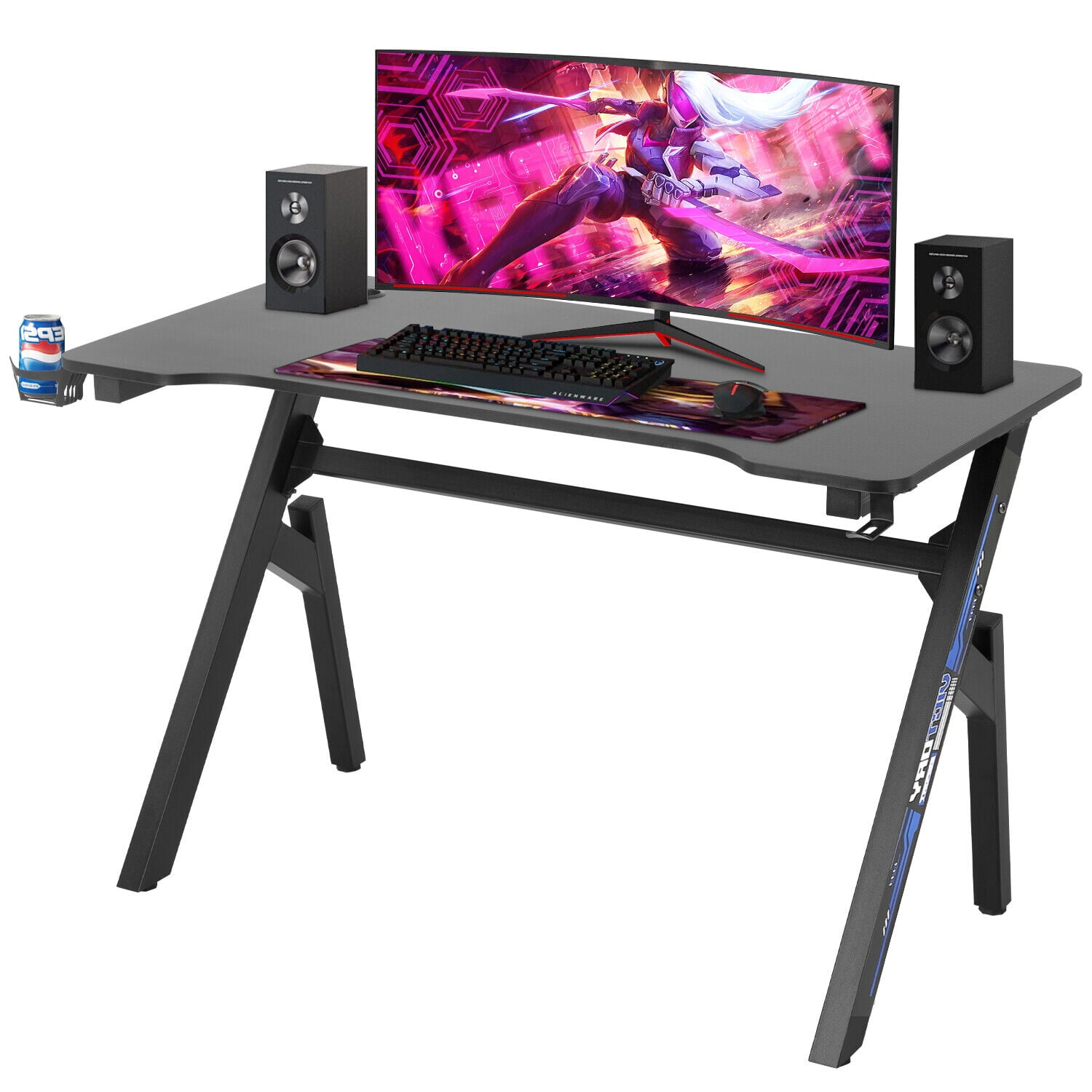 Computer Gaming Desk Student PC Desk Modern Ergonomic Racing Style ...