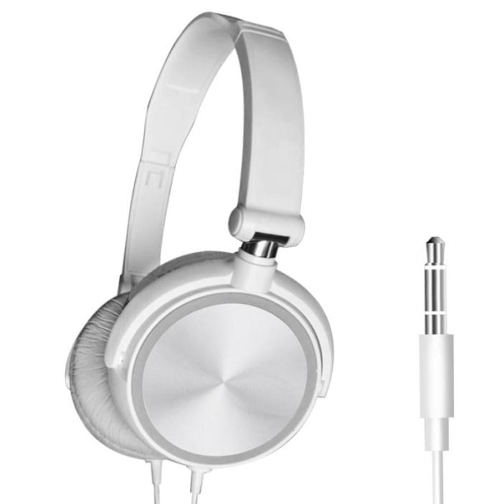 Computer Headset Sound Heavy Bass Adjustable Karaoke Earphones on-ear ...