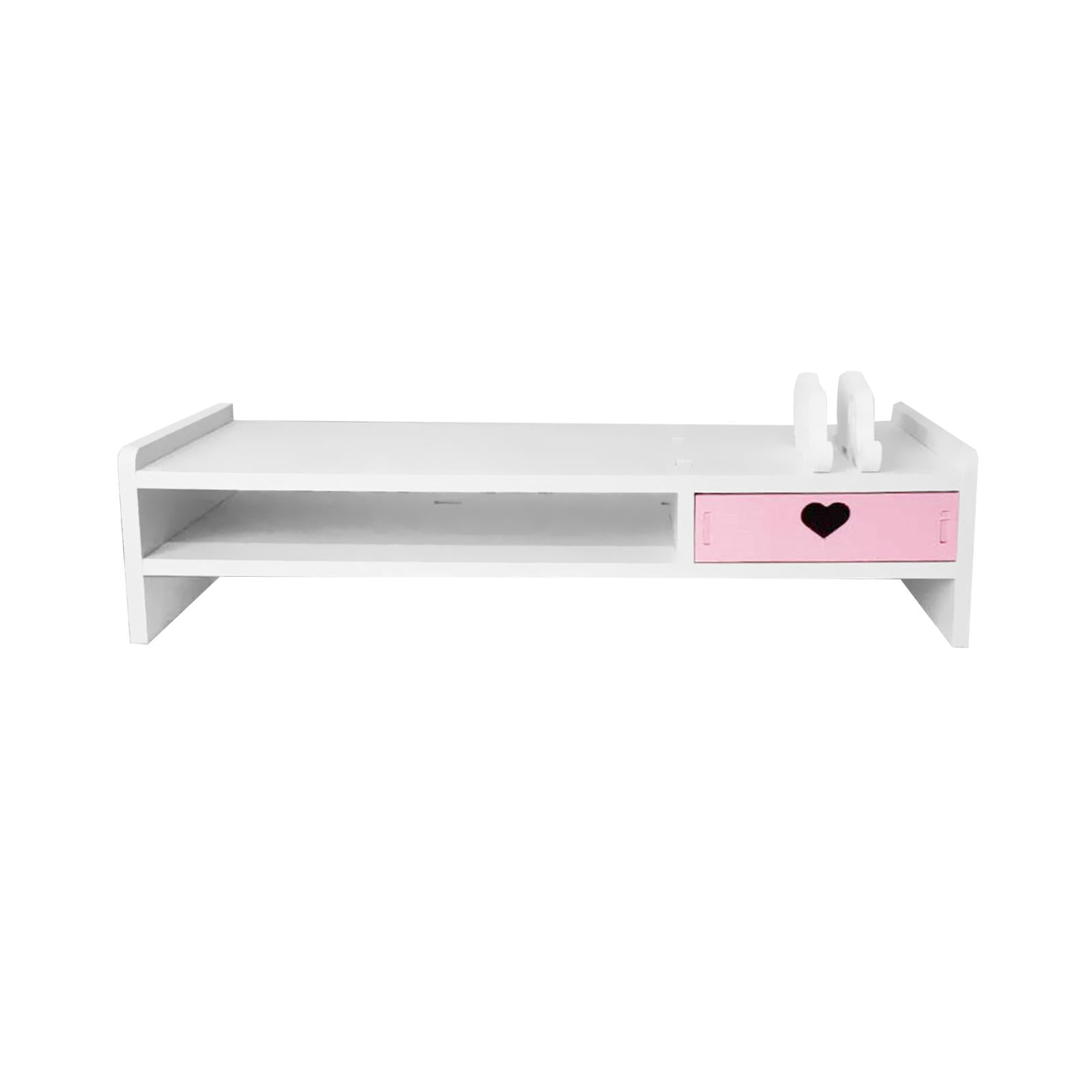 Computer Heightened Shelf Desktop Storage Rack Ergonomic Monitor Stand ...