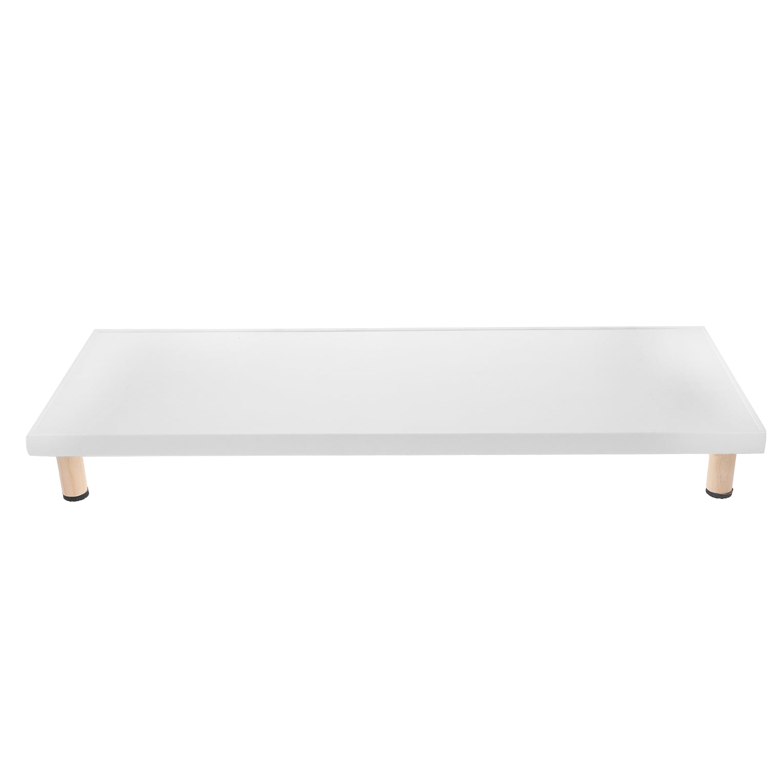 Computer Heightened Shelf White Stand Desktop Laptop Monitor Office ...