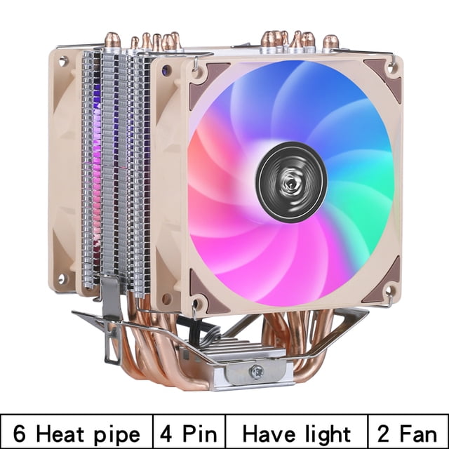 Computer Host Case CPU Heat Sink Fan 3/4Pin Universal Installation ...