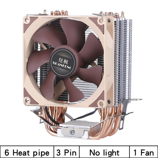 Computer Host Case CPU Heat Sink Fan 3/4Pin Universal Installation ...