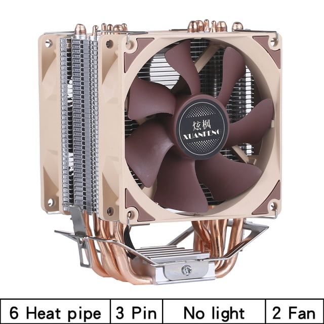 Computer Host Case CPU Heat Sink Fan 3/4Pin Universal Installation ...
