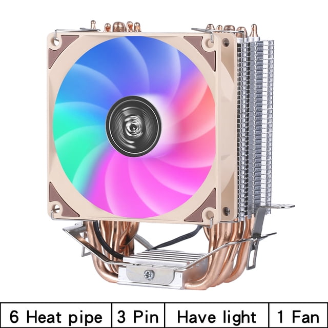 Computer Host Case CPU Heat Sink Fan 3/4Pin Universal Installation ...