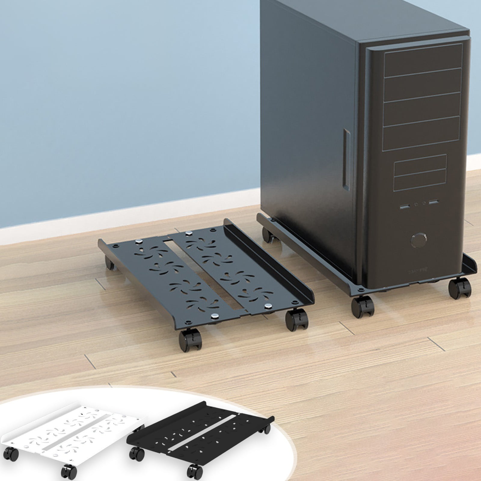 New Release,Computer Host Rack Movable Chassis Base Rack,Vsgery,Black ...