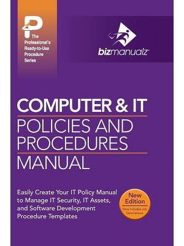 Computer & IT Policies and Procedures Manual (Hardcover) - Walmart.com