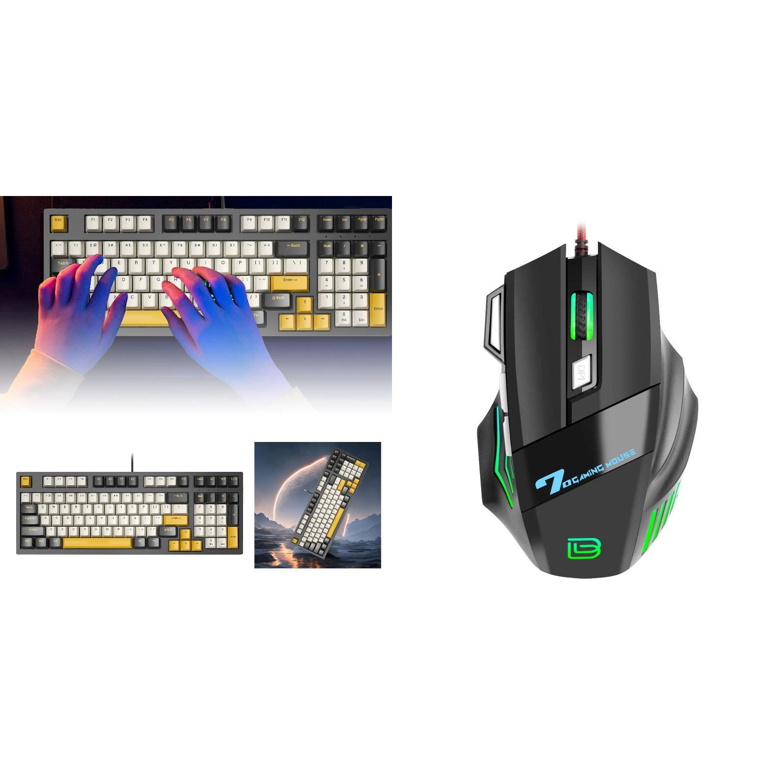 Computer Keyboard Screen Mapping Light For Laptop/Pc/Mac Glowing Wired ...