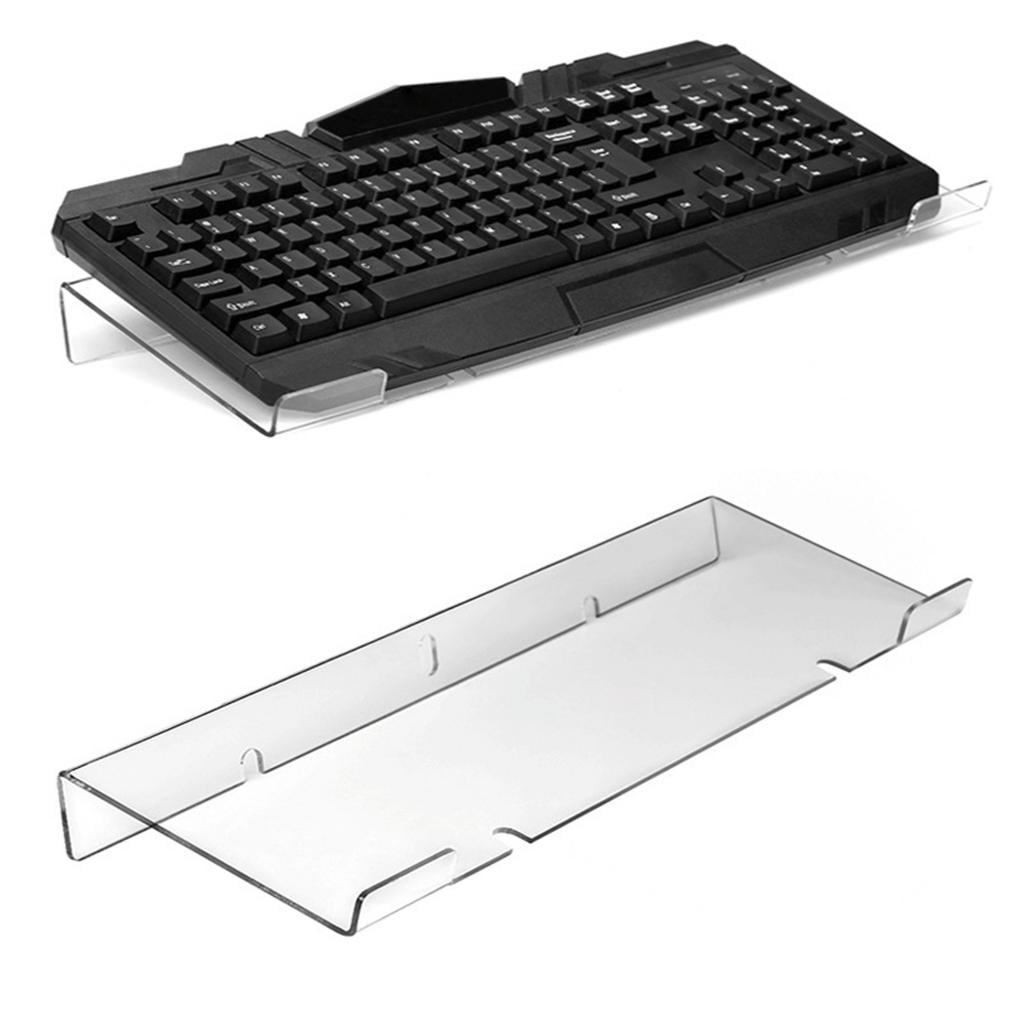 Computer Keyboard Stand Clear Acrylic Keyboard Tray Keyboard Riser ...