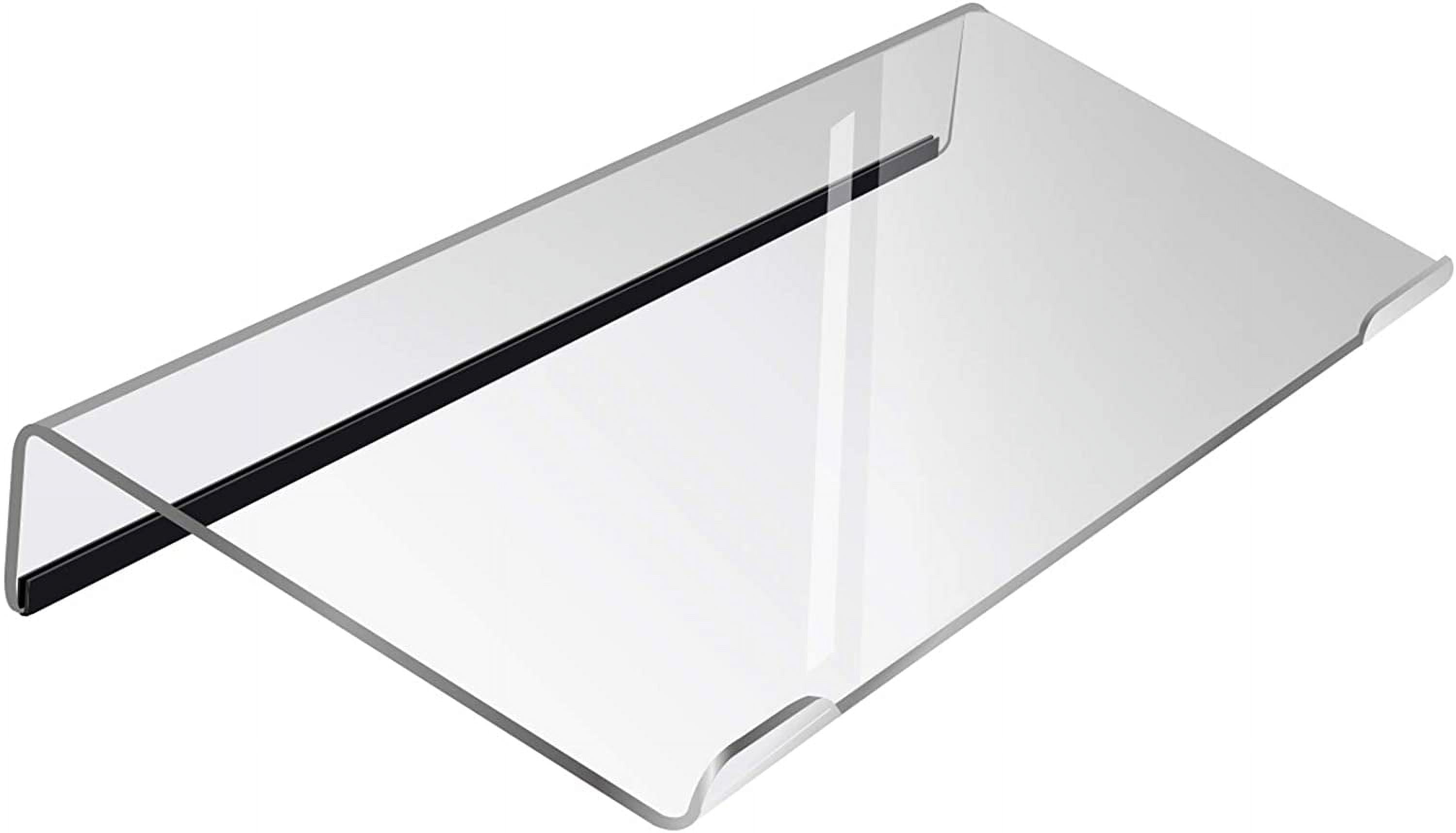 Computer Keyboard Stand-Clear Acrylic Keyboard Tray with Rubber Strip ...