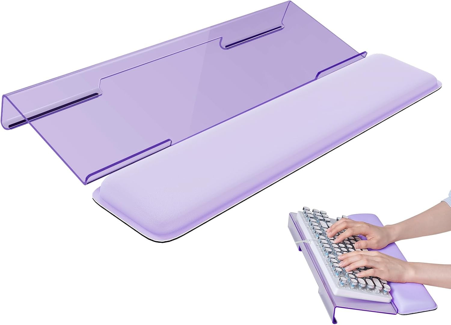 Computer Keyboard Stand for Desktop, Keyboard Wrist Rest Holder Stand ...