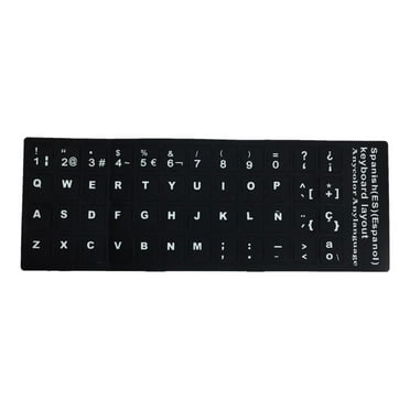 HQRP English QWERTY Laminated Keyboard Stickers for All PC & Laptops ...