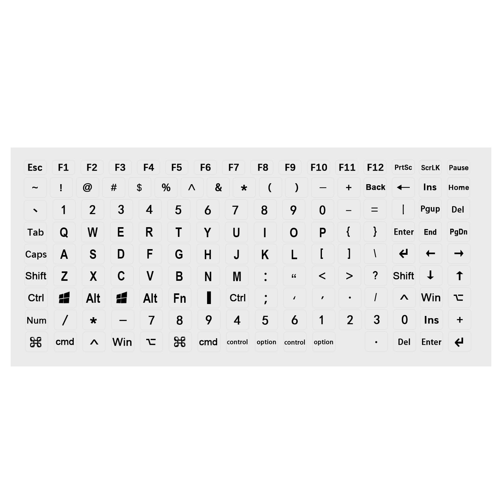 Computer Keyboard Stickers Letters - Keyboard Alphabet Stickers with ...