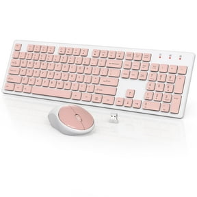 Y-FRUITFUL Wireless Lighted Keyboard Mouse Combo, 87 Keys, USB ...