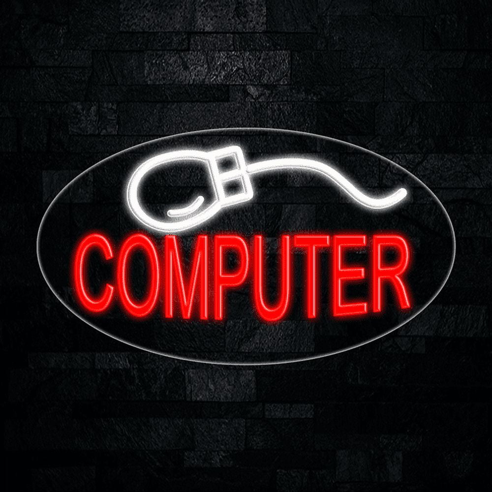 Computer LED Neon Sign 28"L x 16"H #34181 - Walmart.com