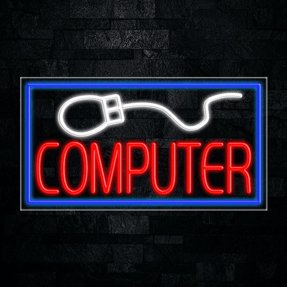 Computer-LED Neon Sign 33"L x 18"H #31066 - Walmart.com