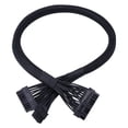 Computer Mainboard 24Pin Power Supply Cable 18+10pin to 24Pin Sleeved ...