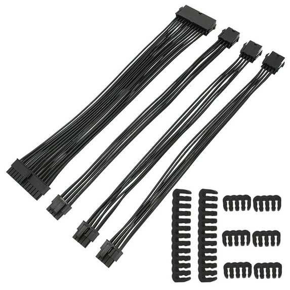 Computer Mainboard 24Pin Power Supply Cable with GPU 8Pin CPU 8Pins ...