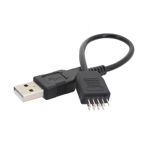 Computer Mainboard Internal Usb 9pin Male To External Usb A Male Data ...