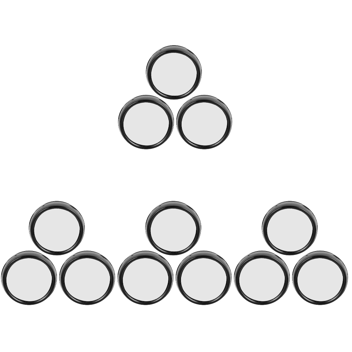 Computer Mirror to See behind You Office Work 12 Pcs Accessories Small ...