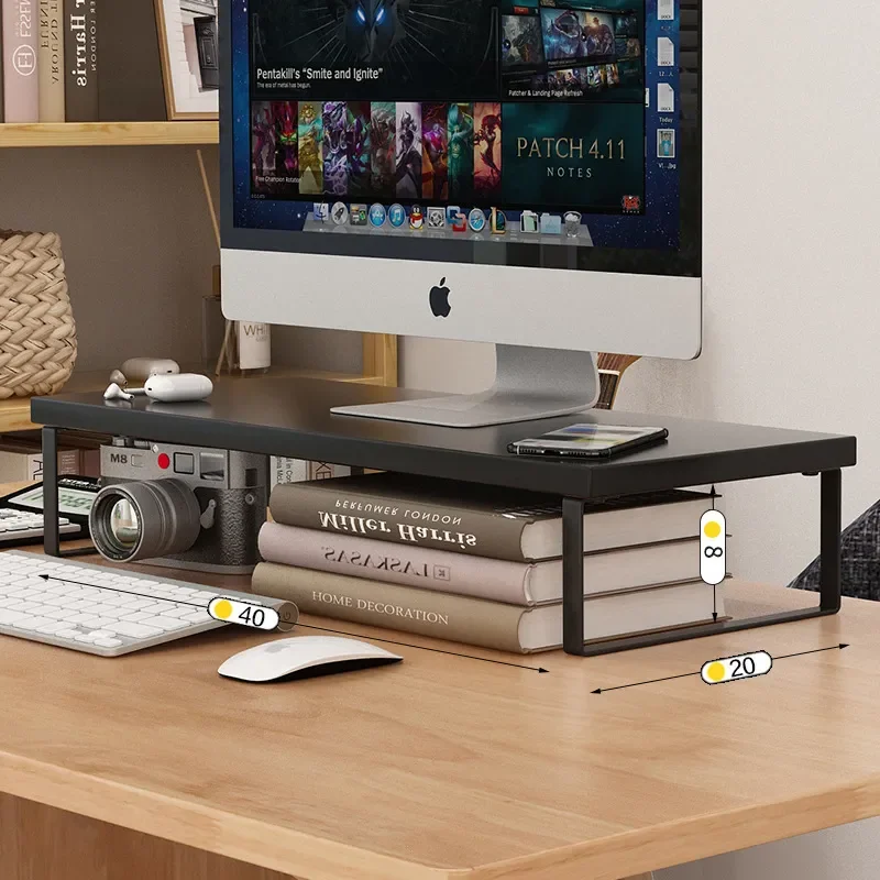 Computer Monitor Elevated Monitor Base Home Office Storage Rack ...