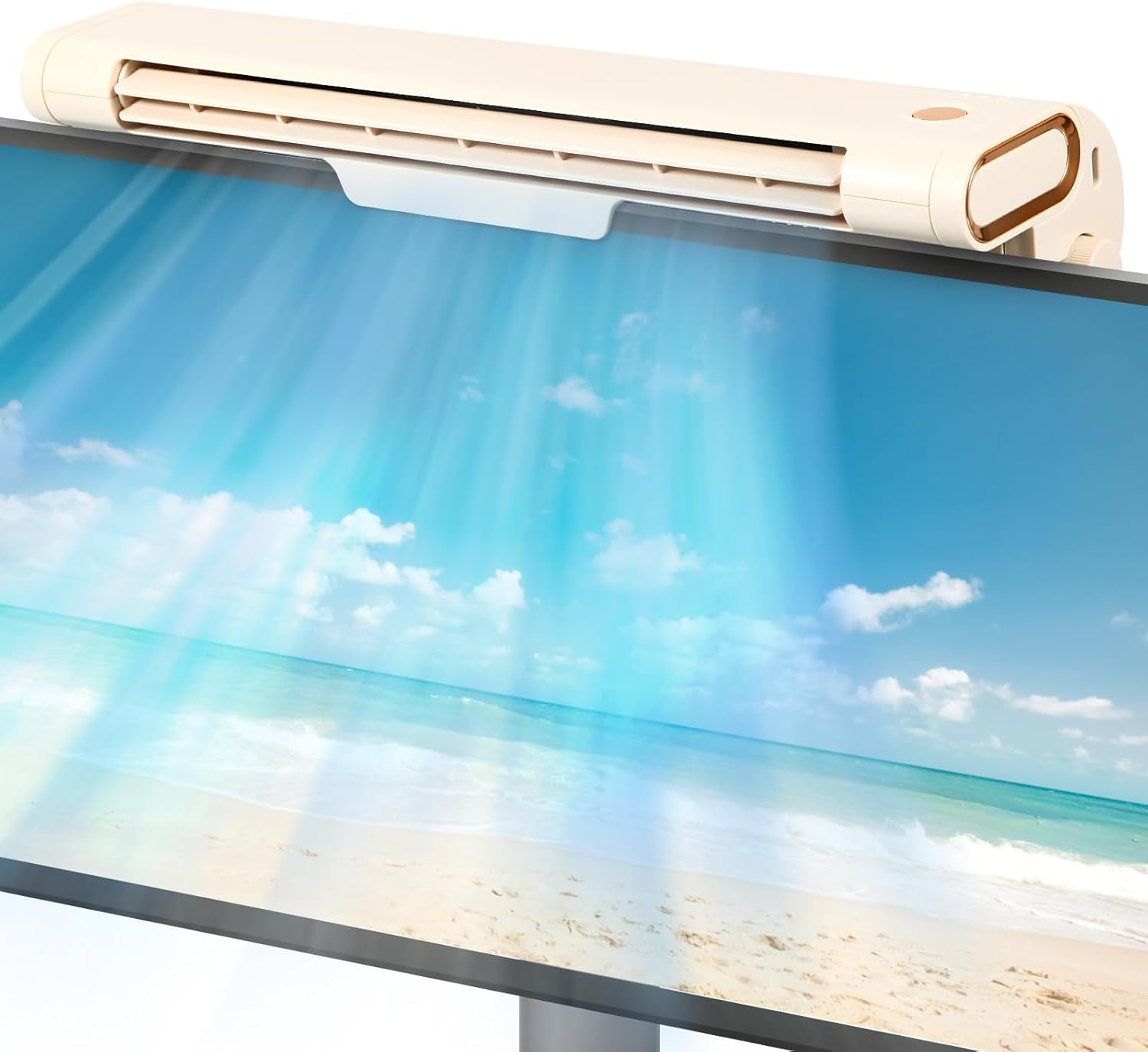 Computer Monitor Fan, Office Fan, Space Saving, 3 Speeds, Screen Clip ...